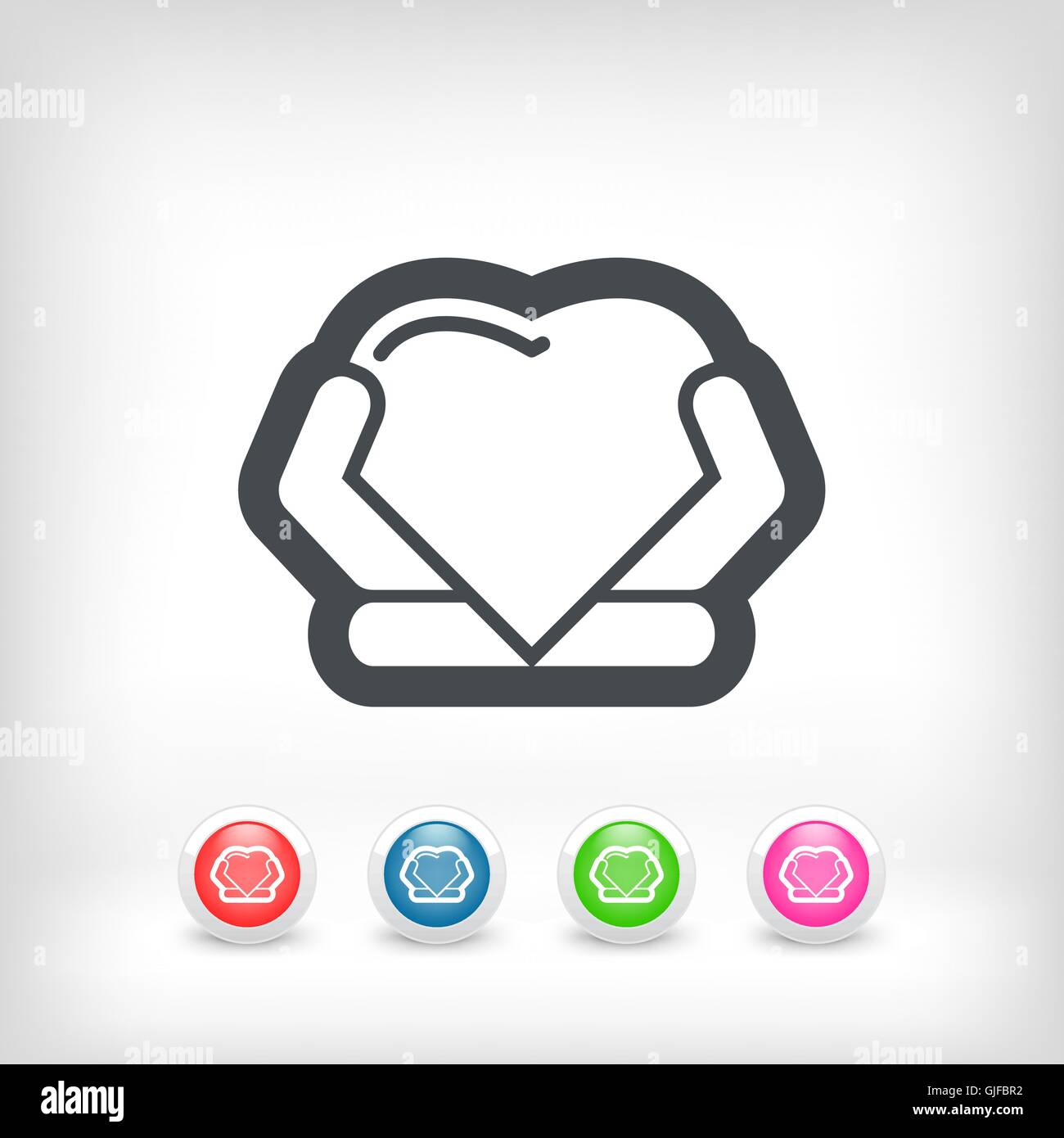 Hold heart Stock Vector Images - Alamy
