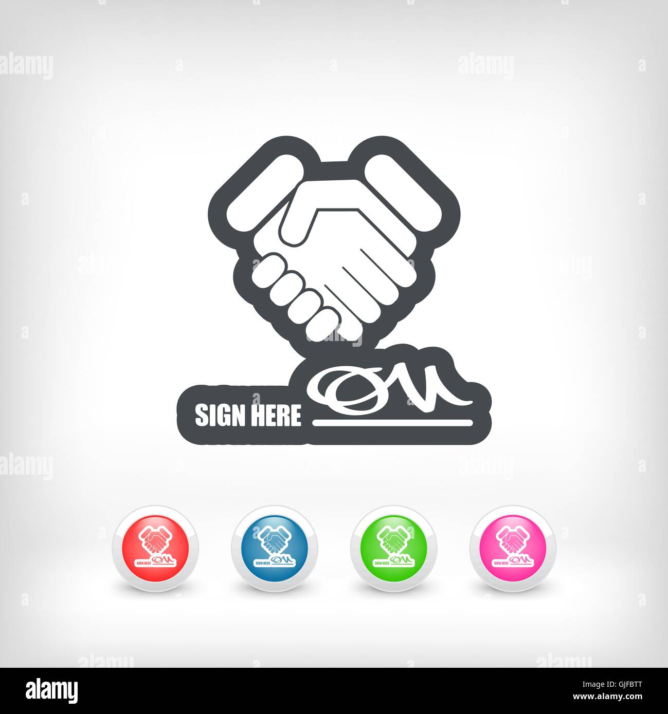 Agreement document Stock Vector Images - Alamy