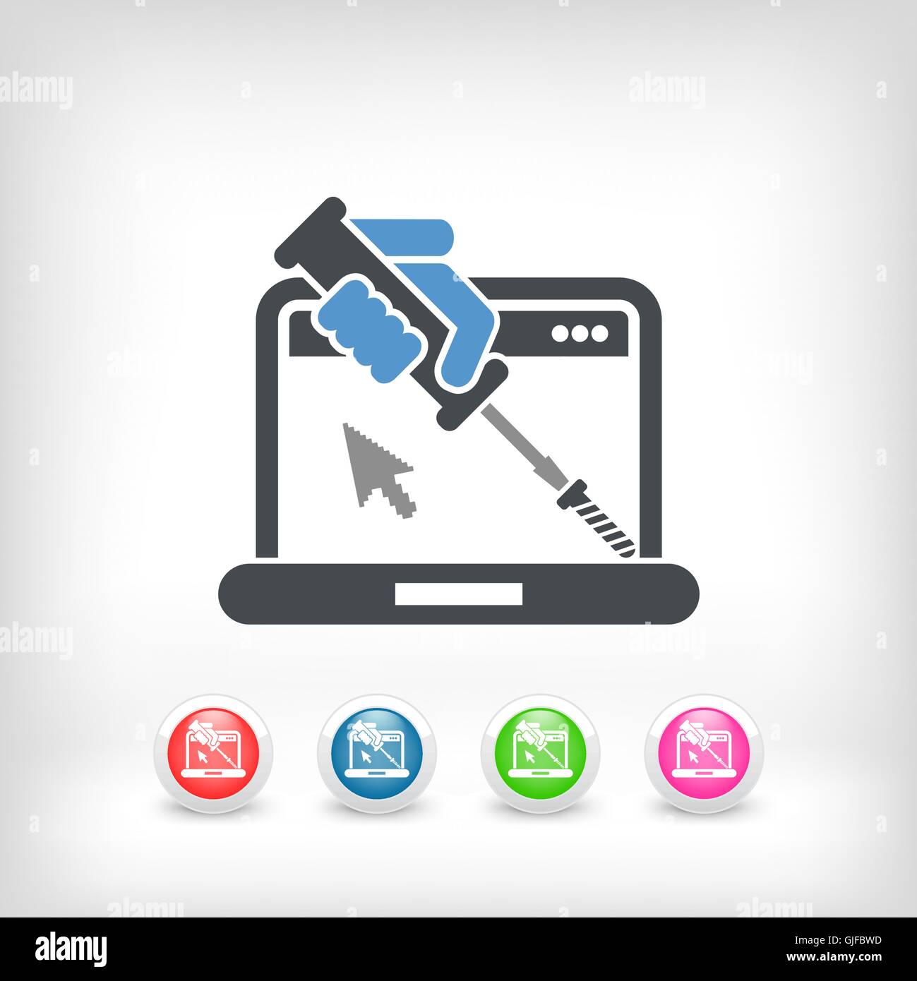 Computer assistance icon Stock Vector Image & Art - Alamy
