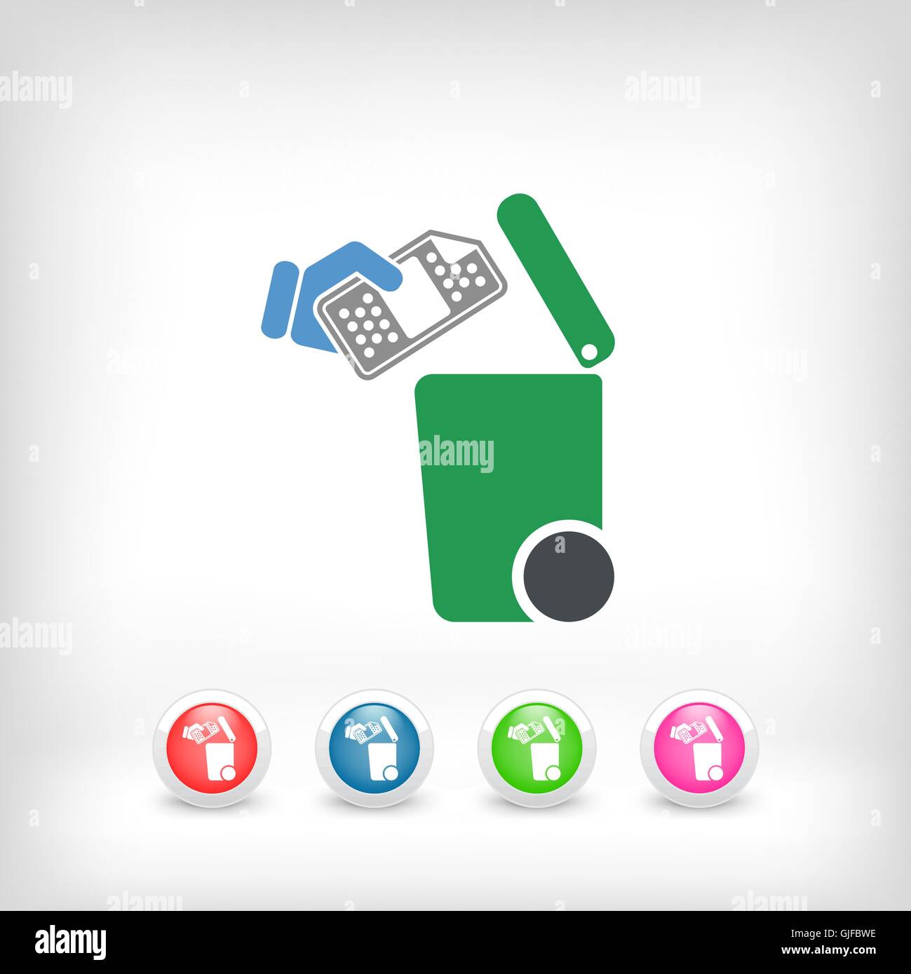 Separate waste collection icon Stock Vector Image & Art - Alamy