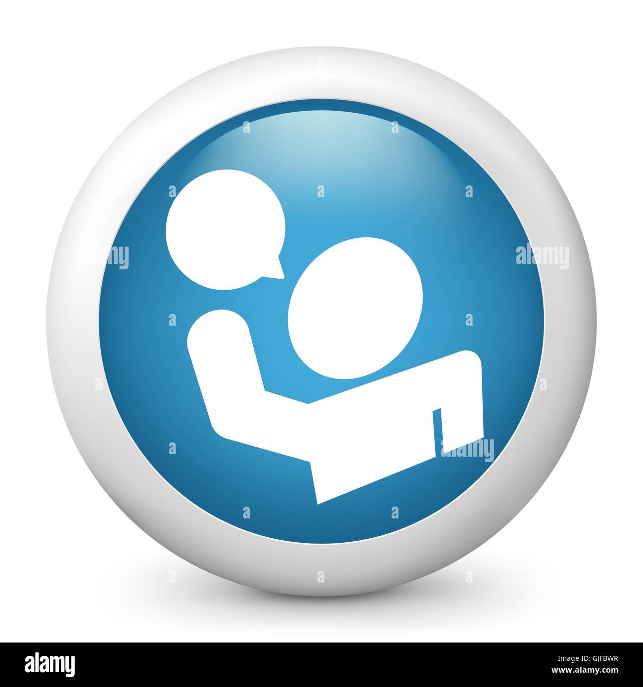 Talk icon 3d Stock Vector Image & Art - Alamy