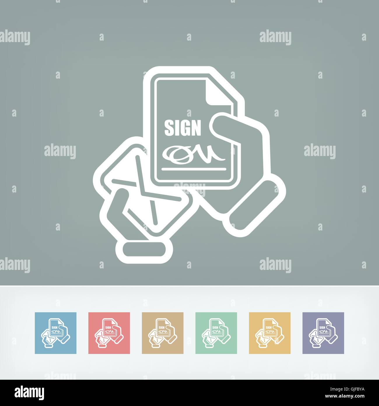 Signed document Stock Vector Images - Alamy