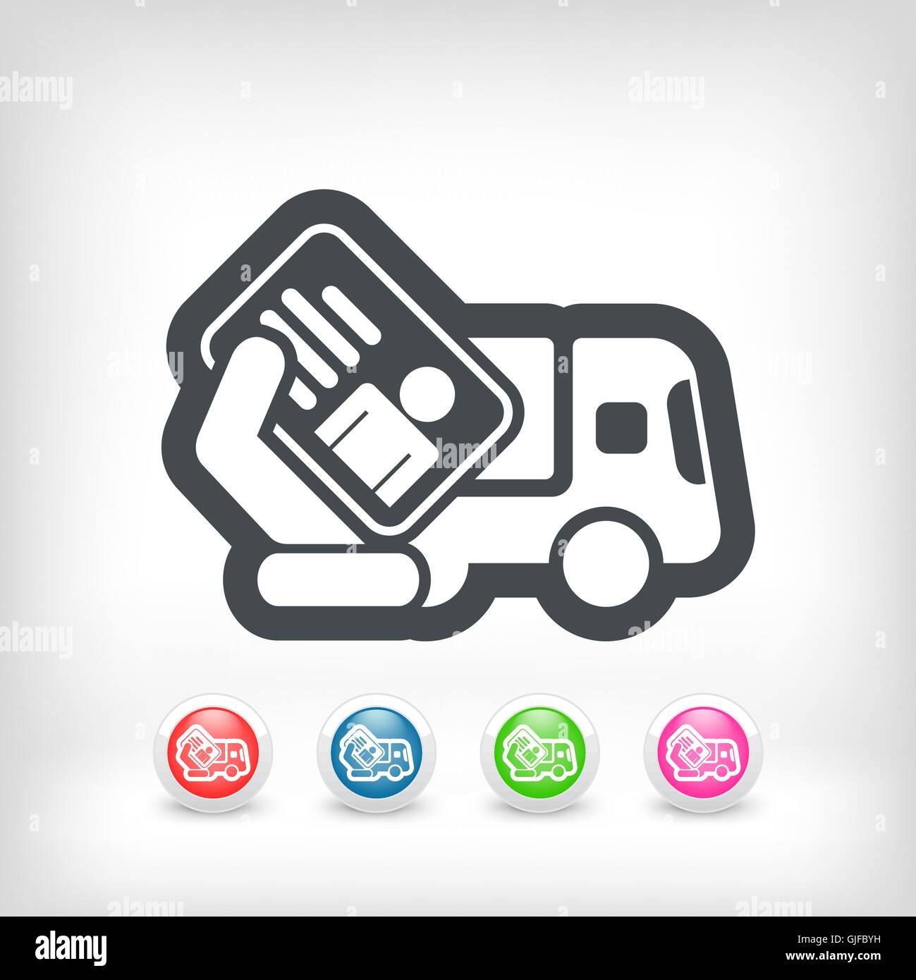 Truck document icon Stock Vector Image & Art - Alamy