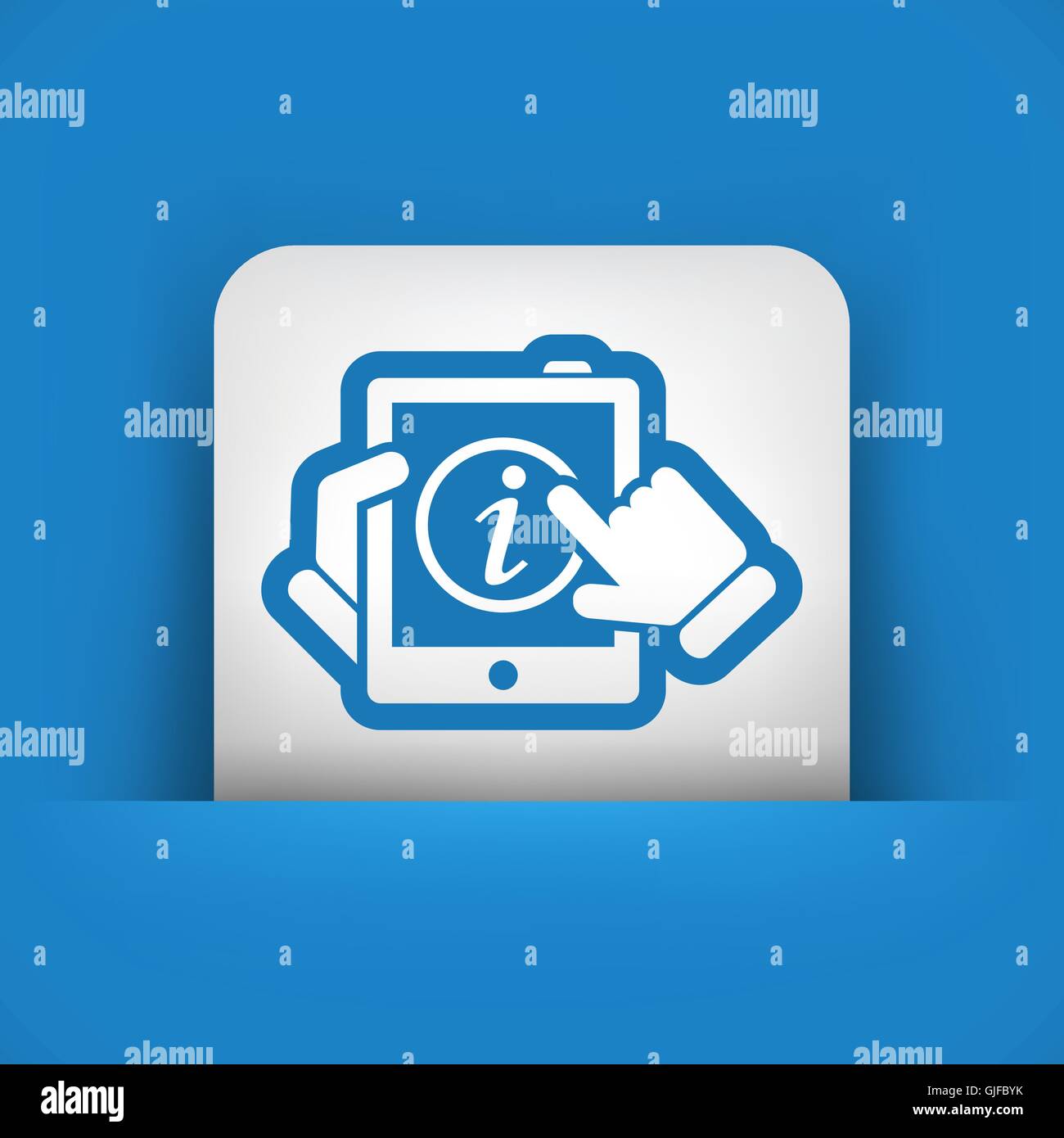 Hand mobile phone search Stock Vector Images - Alamy