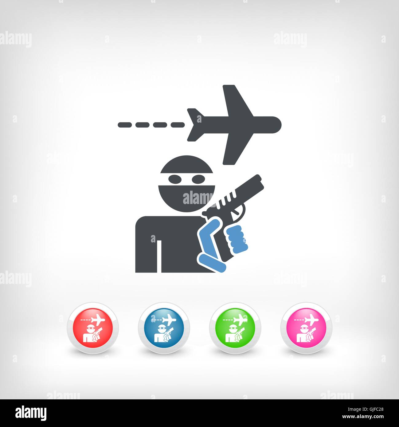 Plane hijacking Stock Vector Images - Alamy