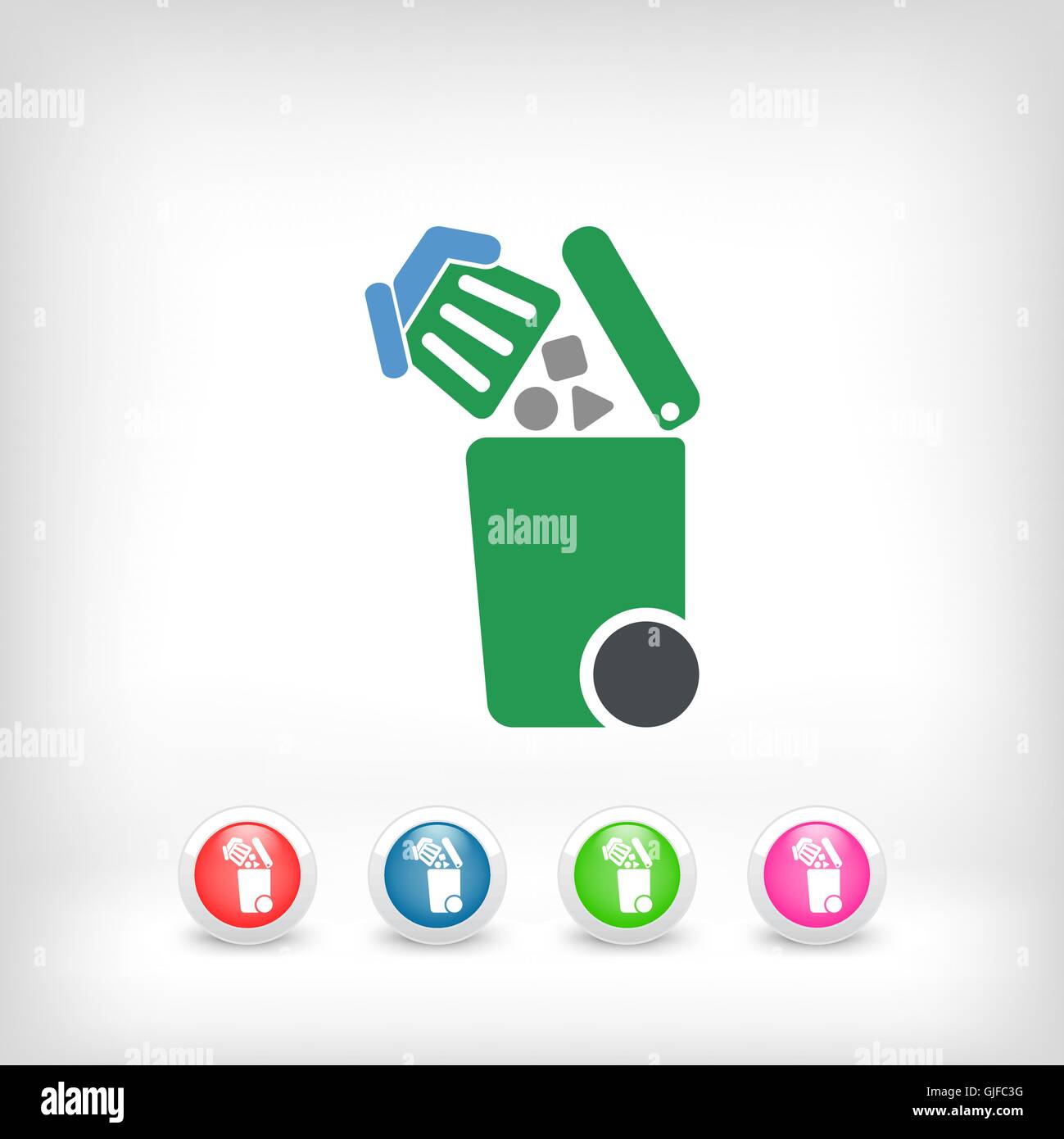 Separate waste collection icon Stock Vector Image & Art - Alamy