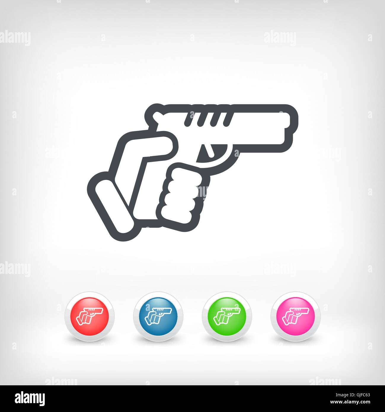 Gun shoot Stock Vector Images - Alamy