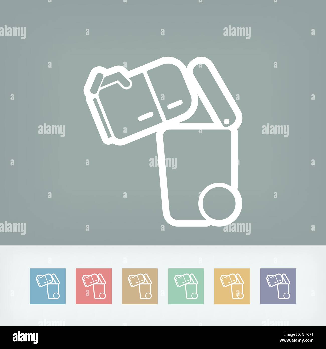 Separate waste collection icon Stock Vector Image & Art - Alamy