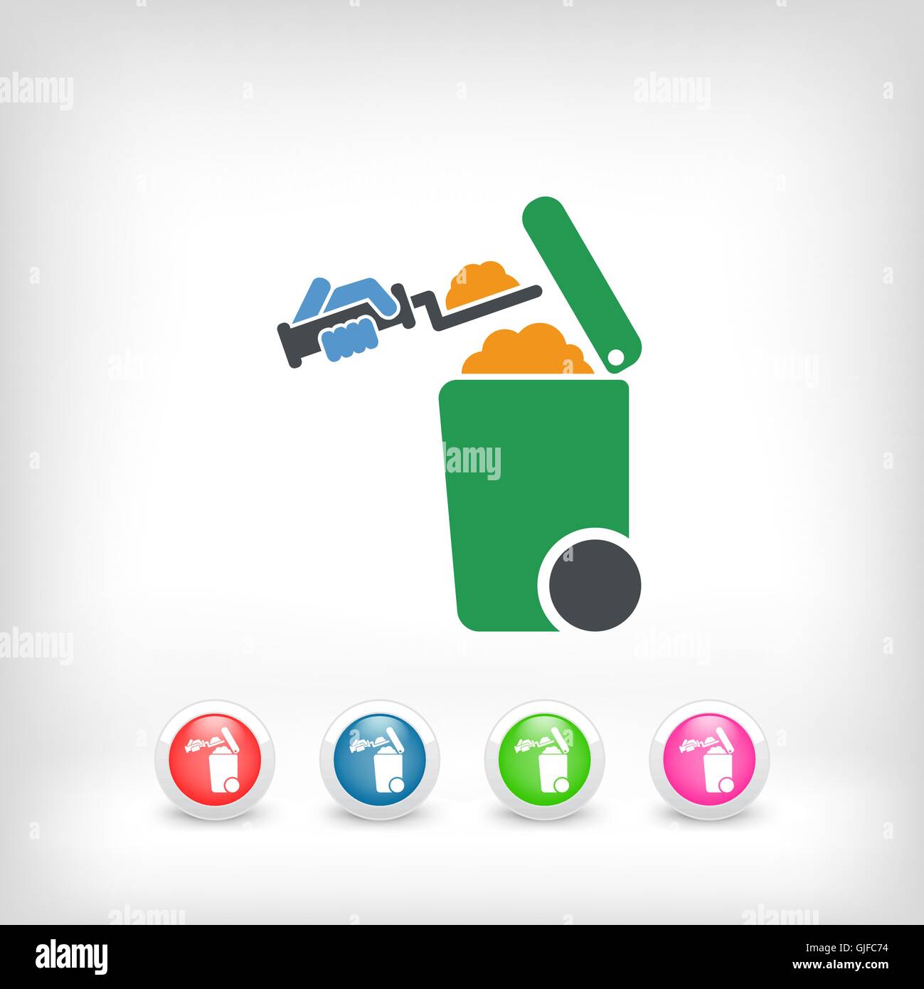 Concrete containers Stock Vector Images - Alamy