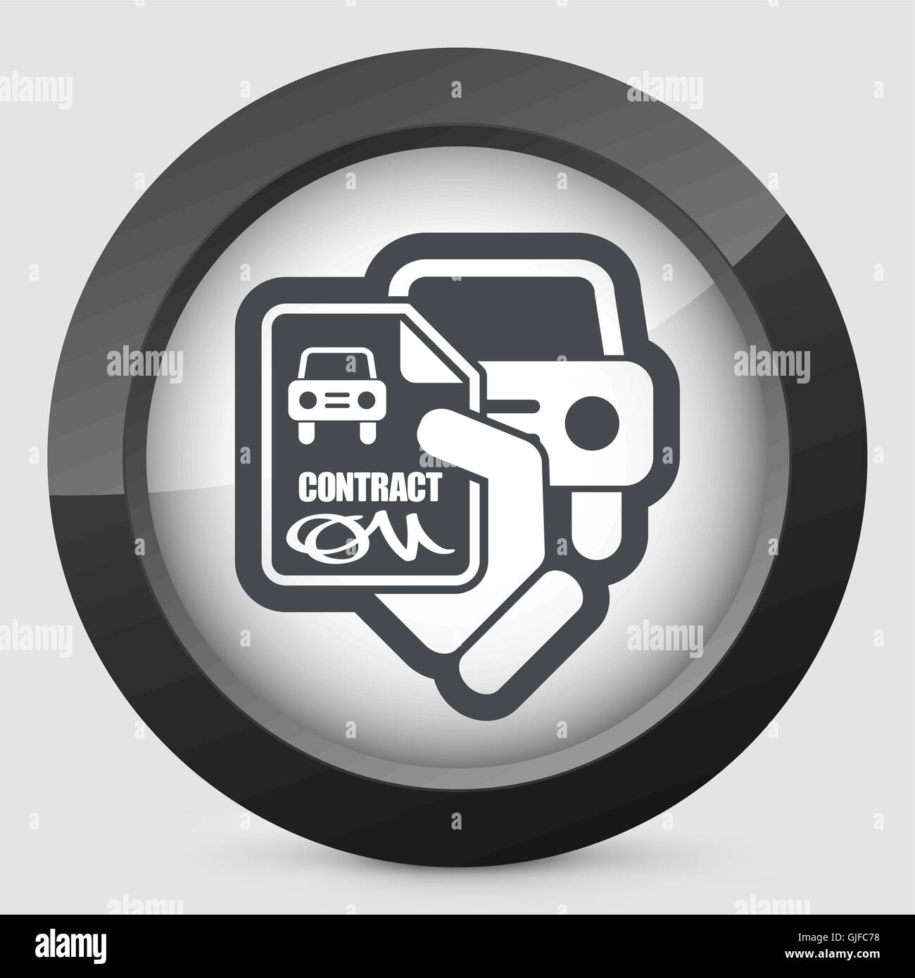 Car contract icon Stock Vector Image & Art - Alamy