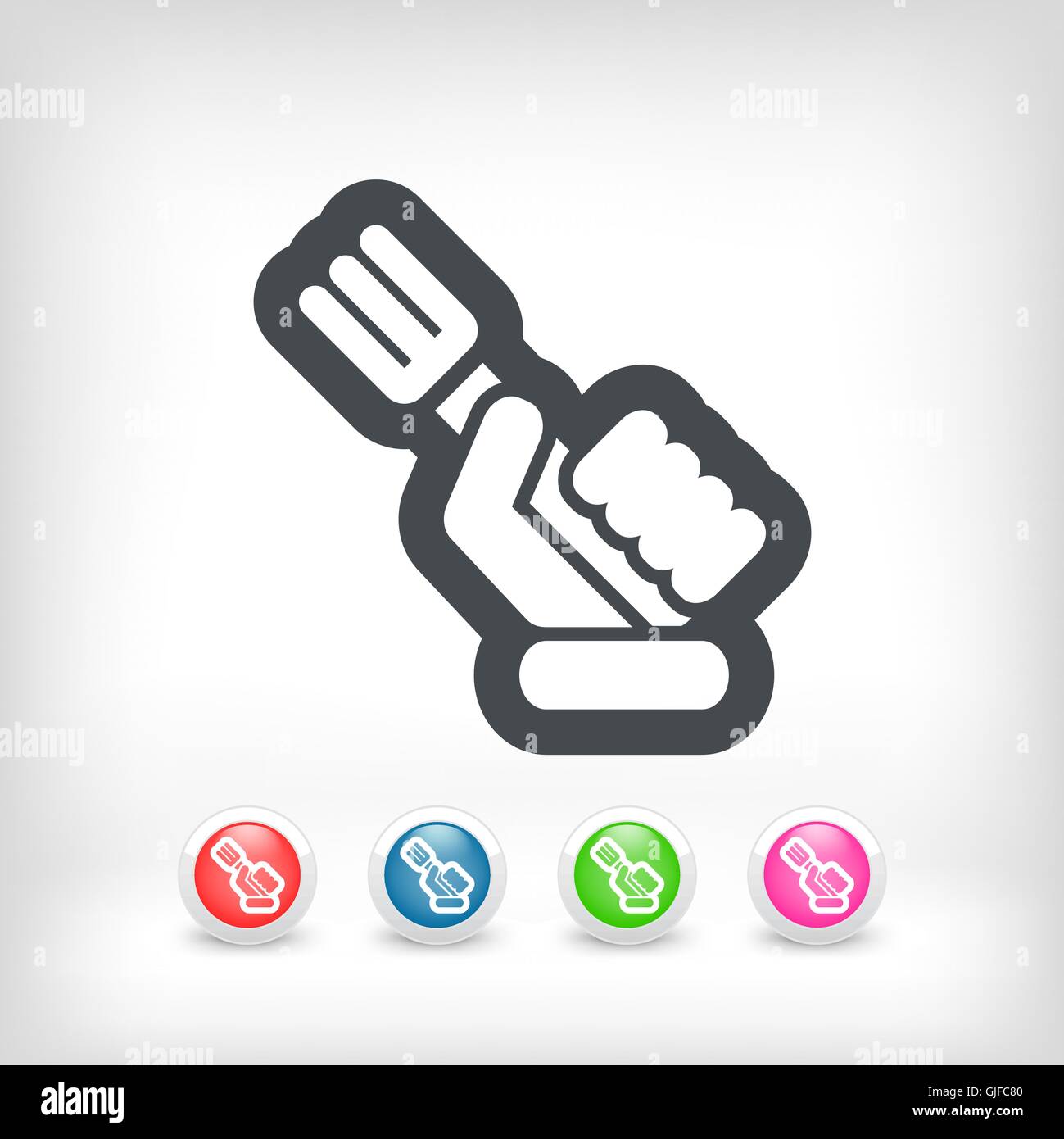 Hand holding a fork Stock Vector Image & Art - Alamy