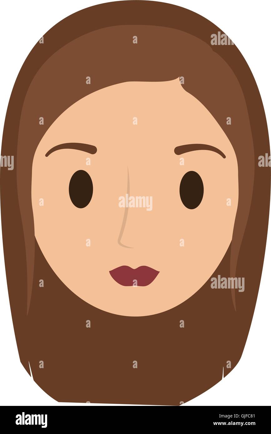 woman female girl face icon Stock Vector Image & Art - Alamy