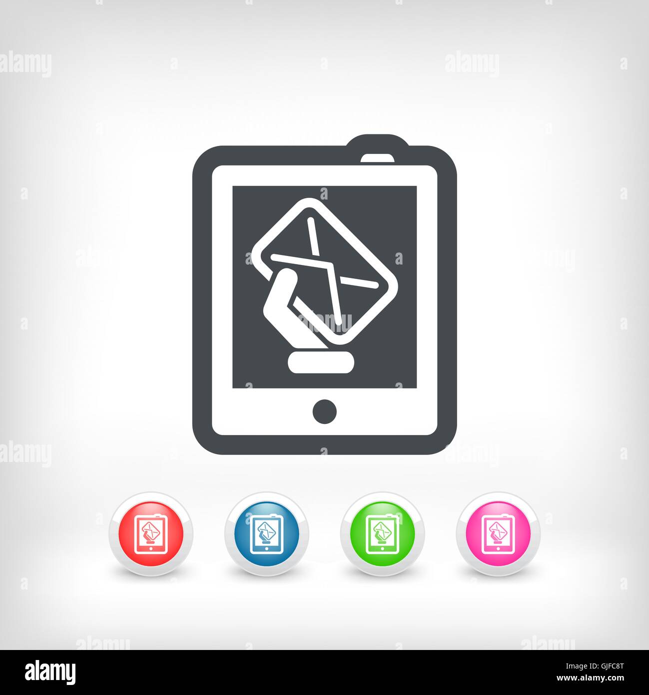 Tablet envelope Stock Vector Images - Alamy