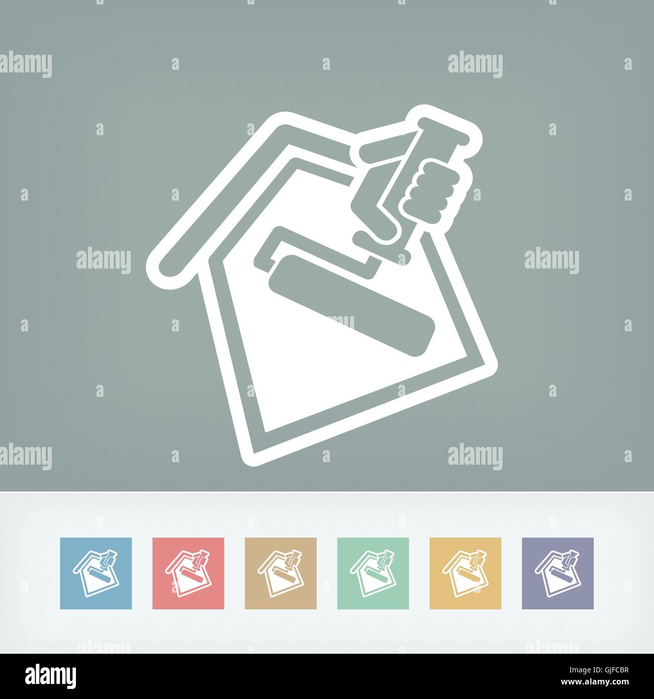 Painter roll symbol Stock Vector Image & Art - Alamy