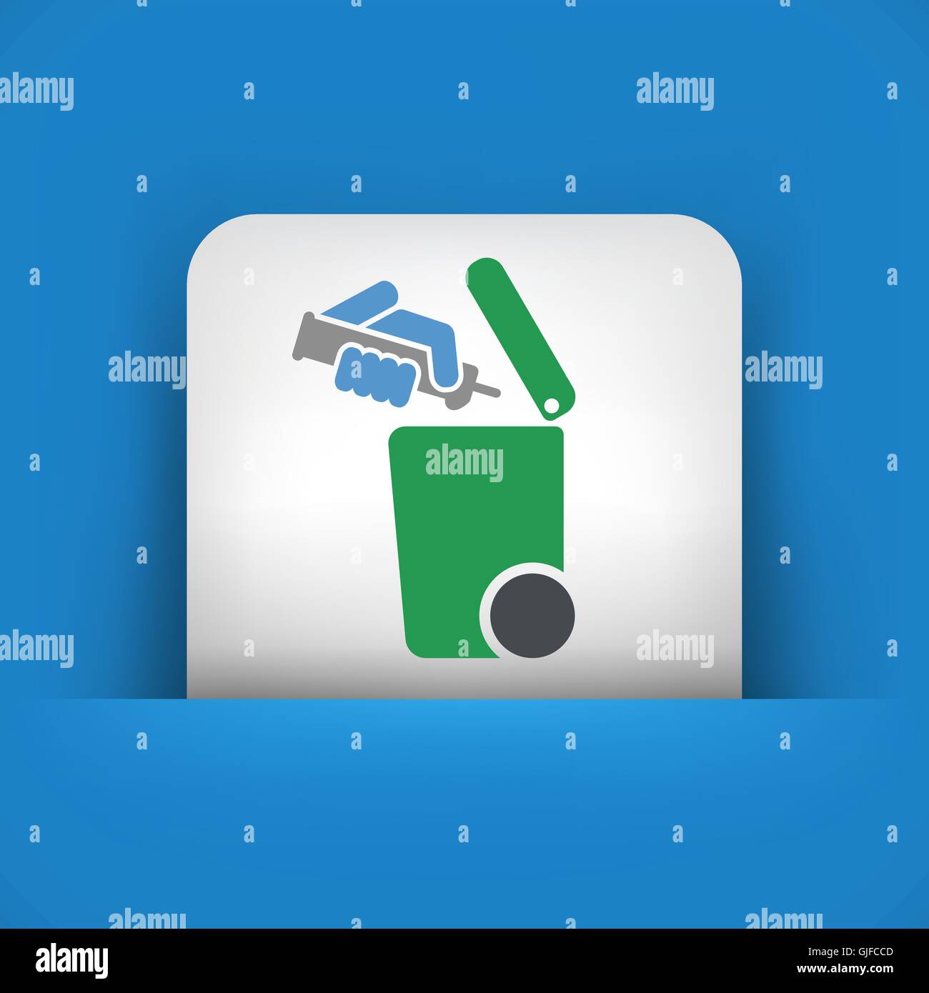 Rubbish bins collection recycling Stock Vector Images - Alamy