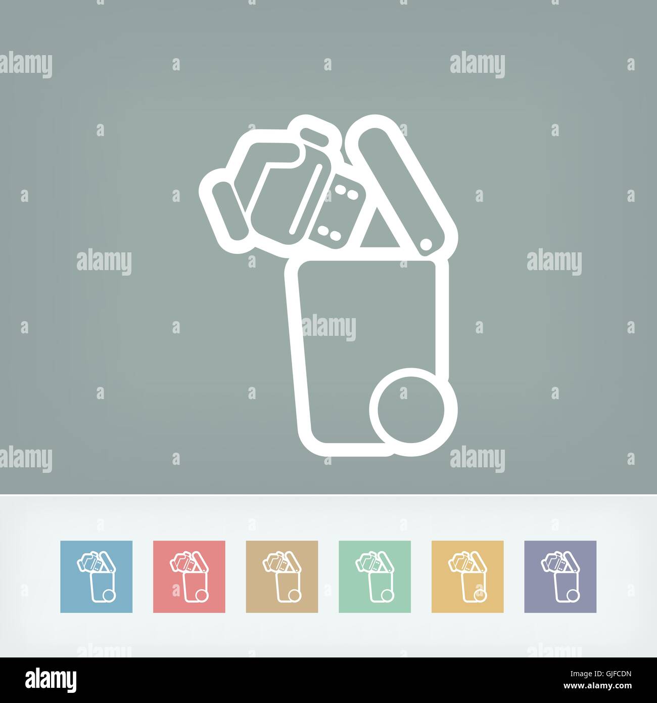 Separate waste collection icon Stock Vector Image & Art - Alamy
