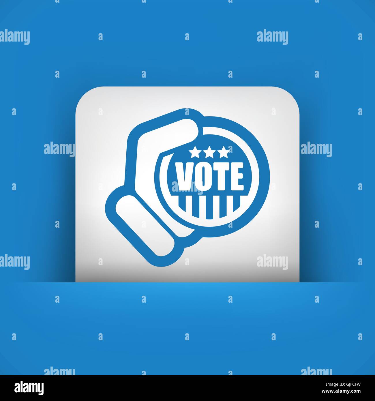 Voter hand Stock Vector Images - Alamy