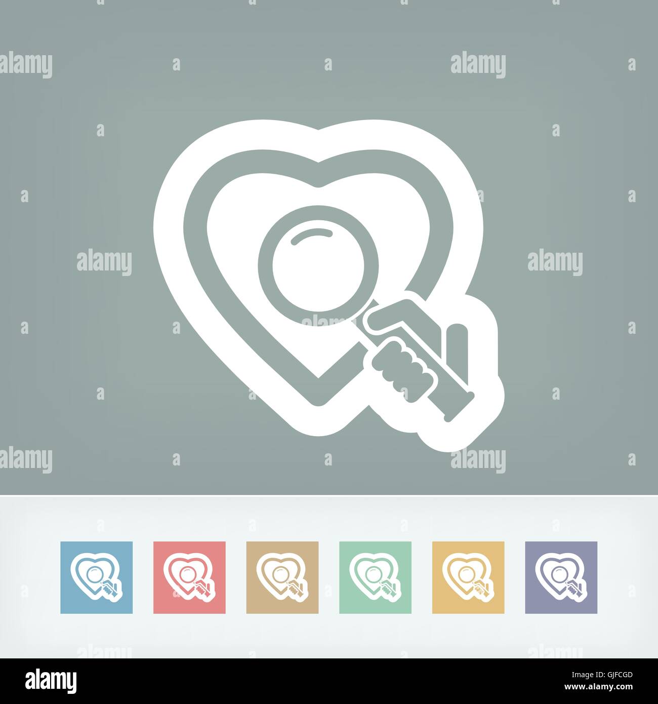 Magnify love Stock Vector Images - Alamy