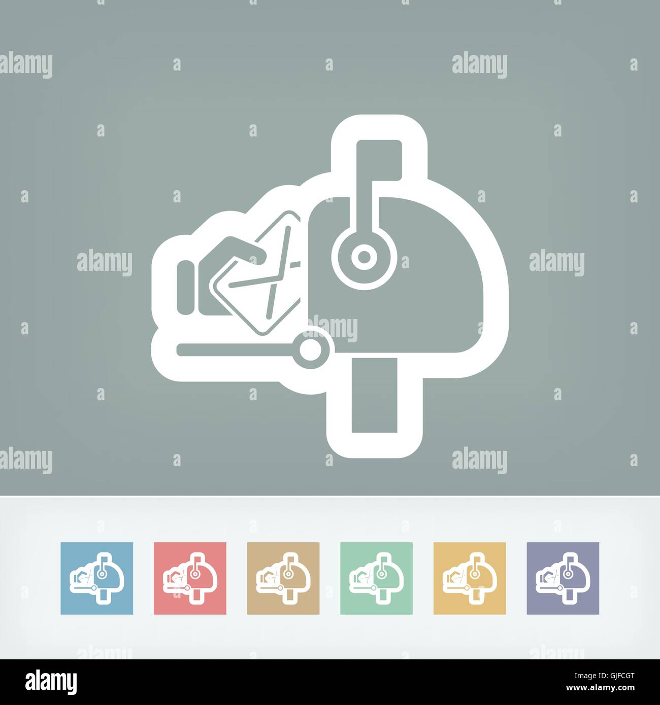 Hand box express delivery Stock Vector Images - Alamy