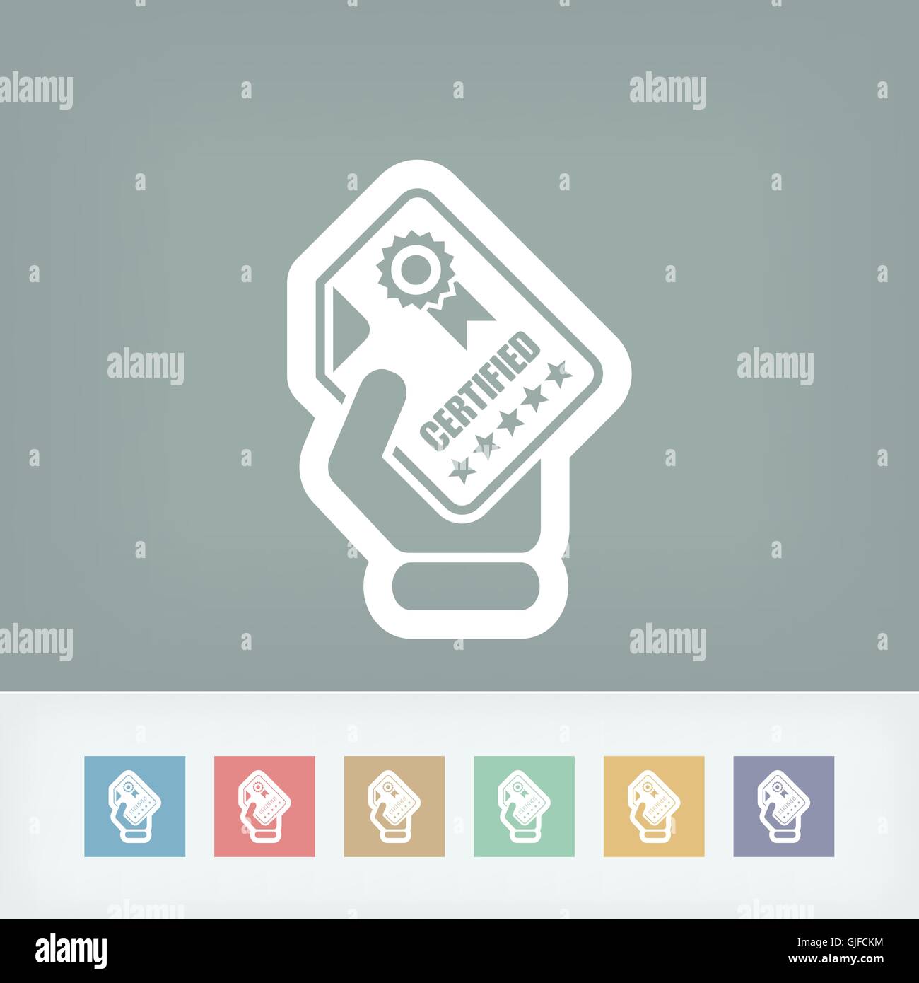 Certified document icon Stock Vector Image & Art - Alamy