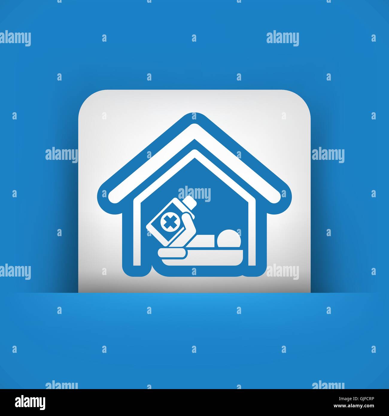Hospitalization icon hi-res stock photography and images - Alamy