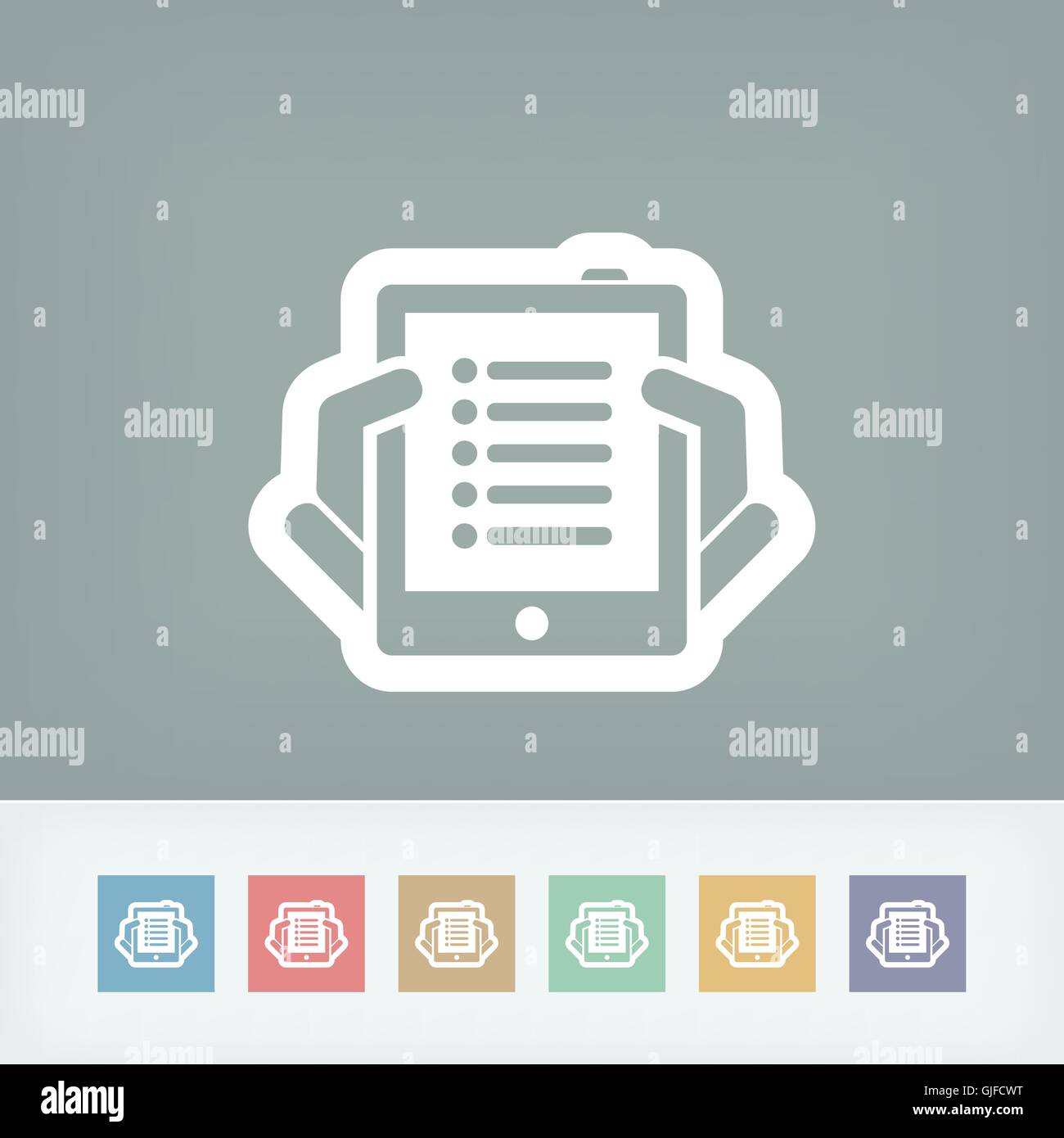 Tablet list icon Stock Vector Image & Art - Alamy
