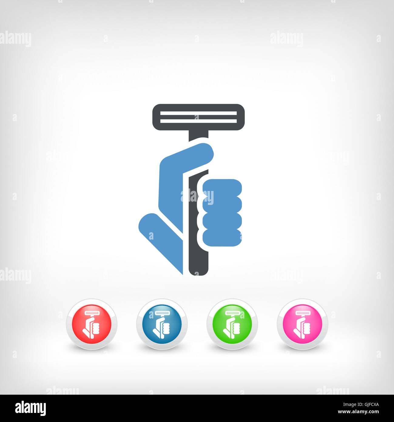 Facial hair concept barber Stock Vector Images - Alamy