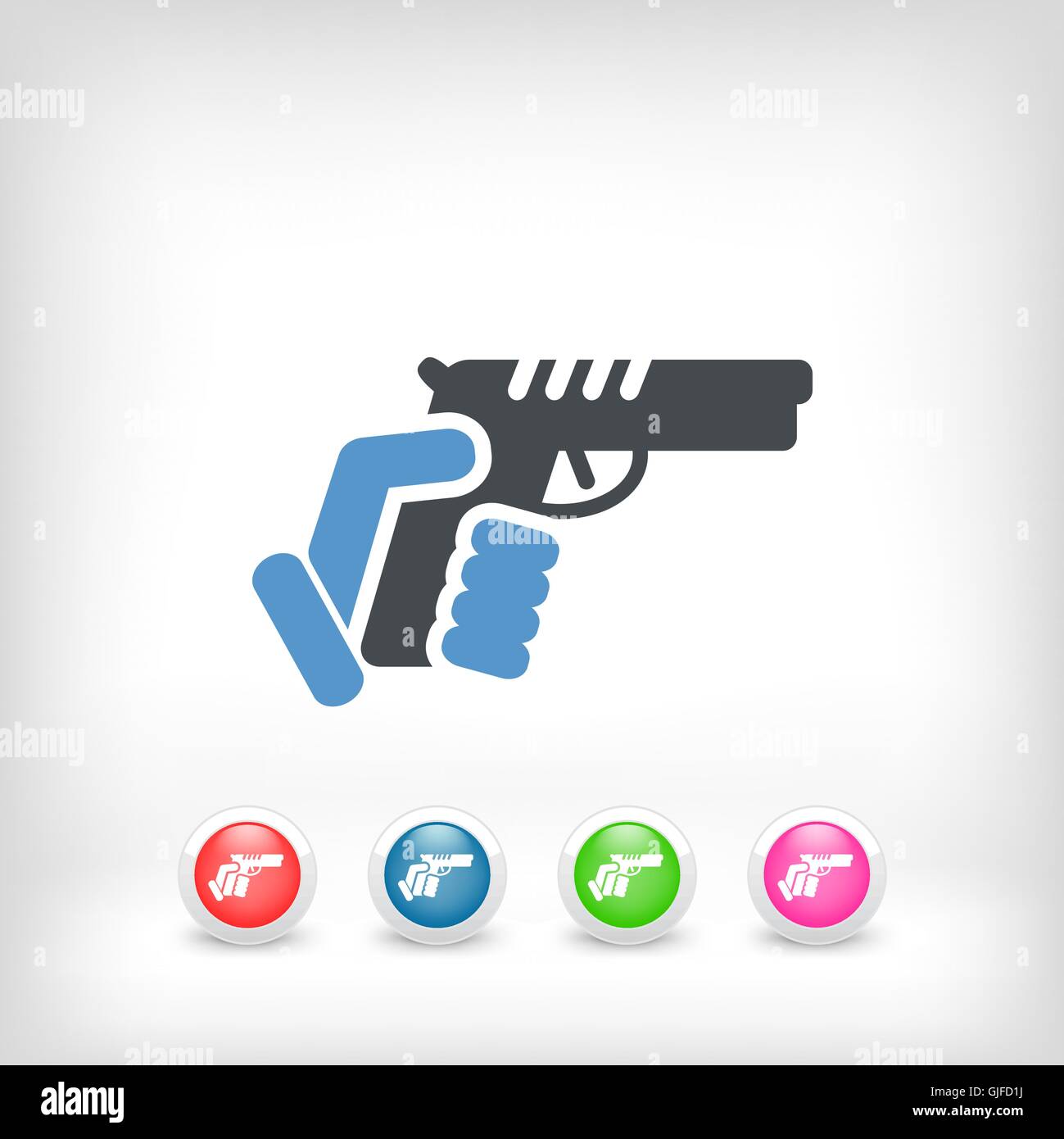 Gun shoot Stock Vector Images - Alamy