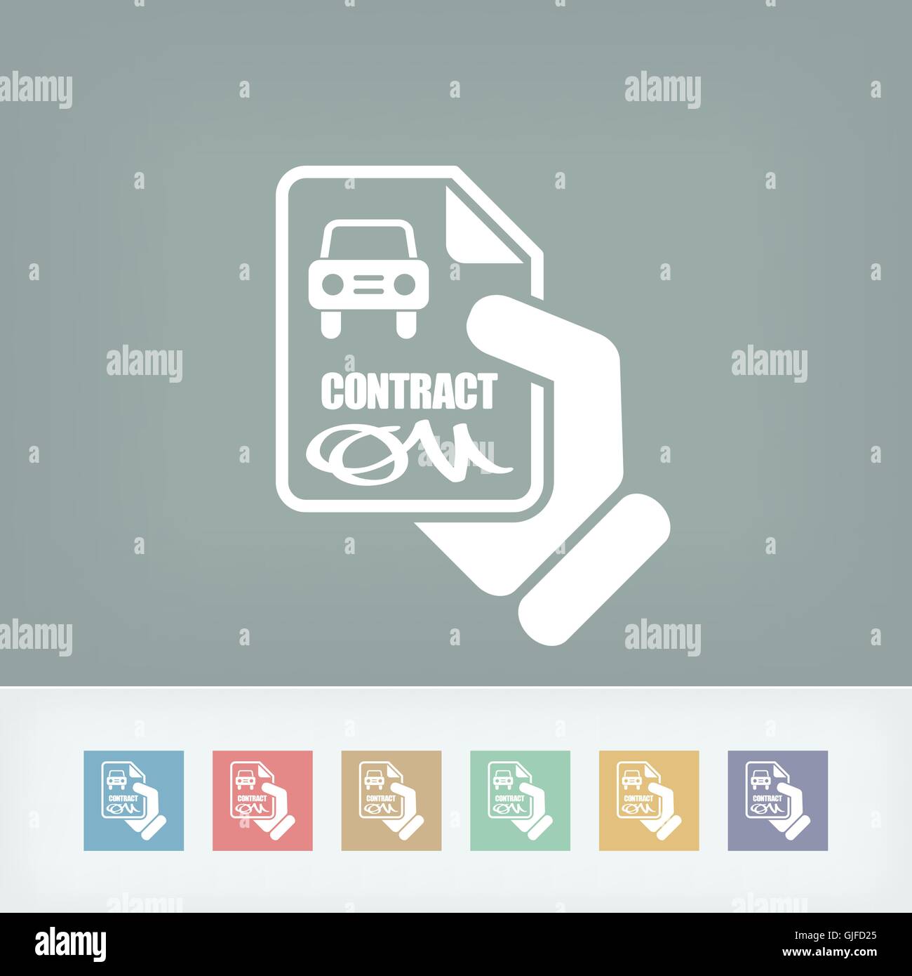 Car contract icon Stock Vector Image & Art - Alamy