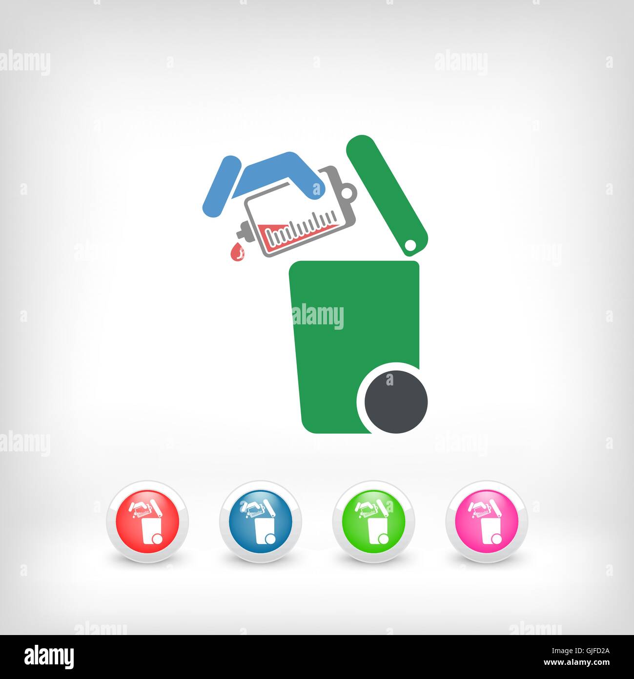 Separate waste collection icon Stock Vector Image & Art - Alamy