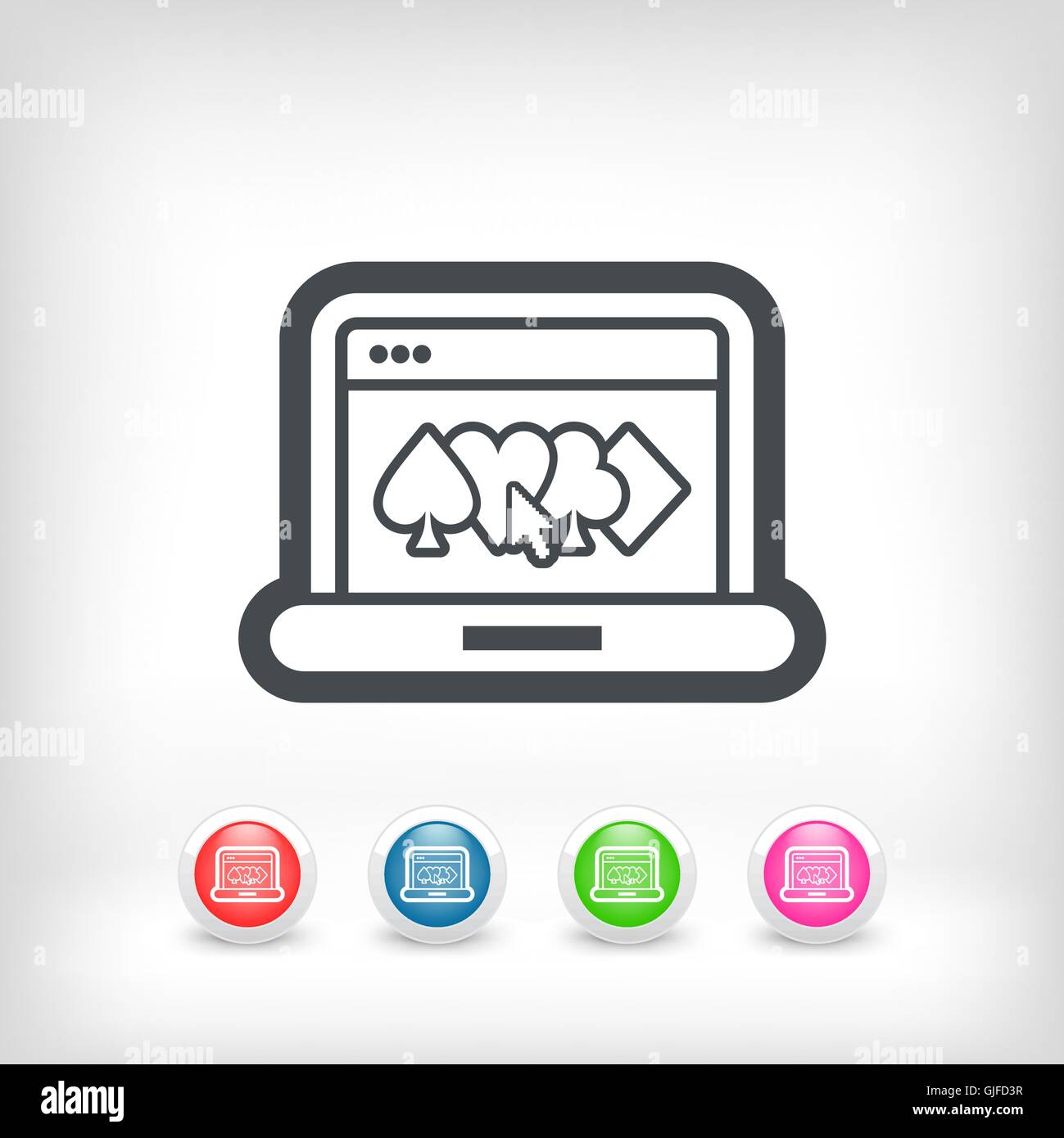 Poker game icon Stock Vector Image & Art - Alamy