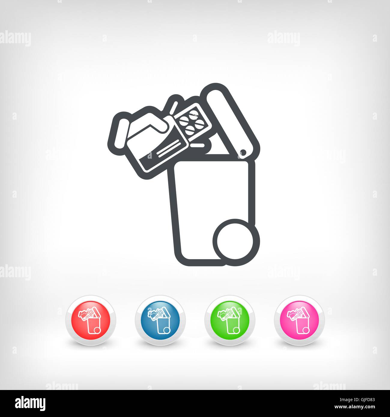 Separate waste collection icon Stock Vector Image & Art - Alamy