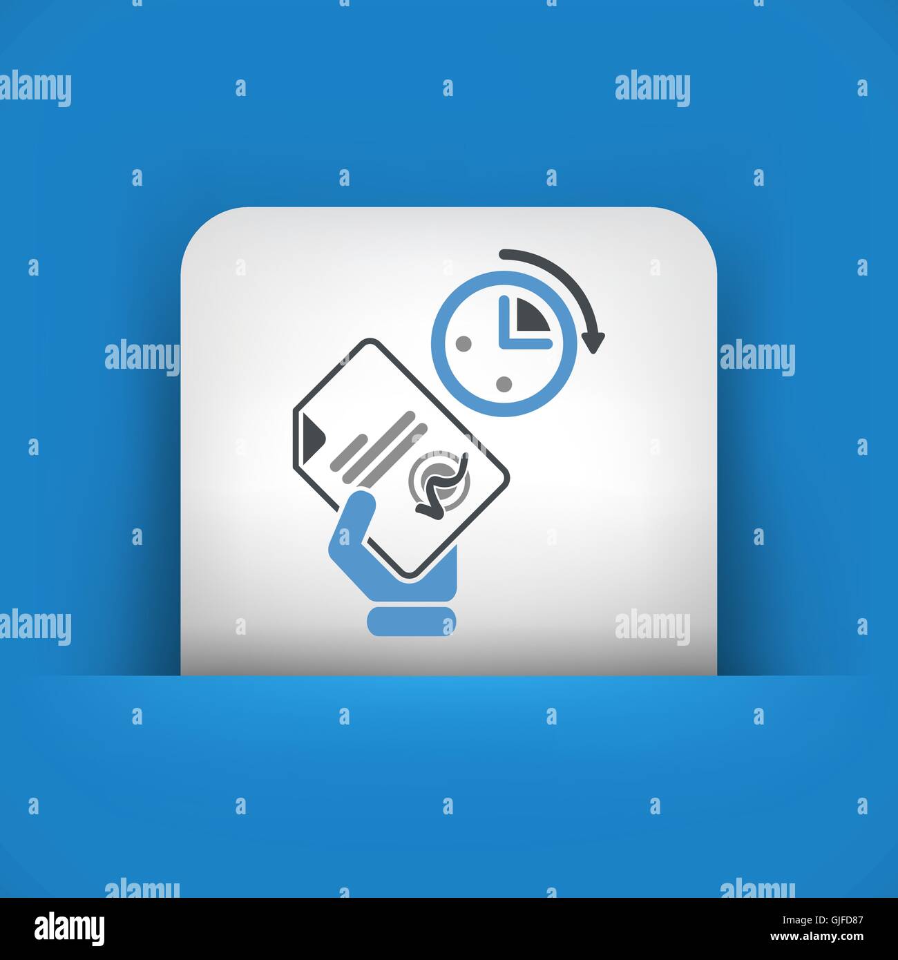 Time for the official document Stock Vector Image & Art - Alamy