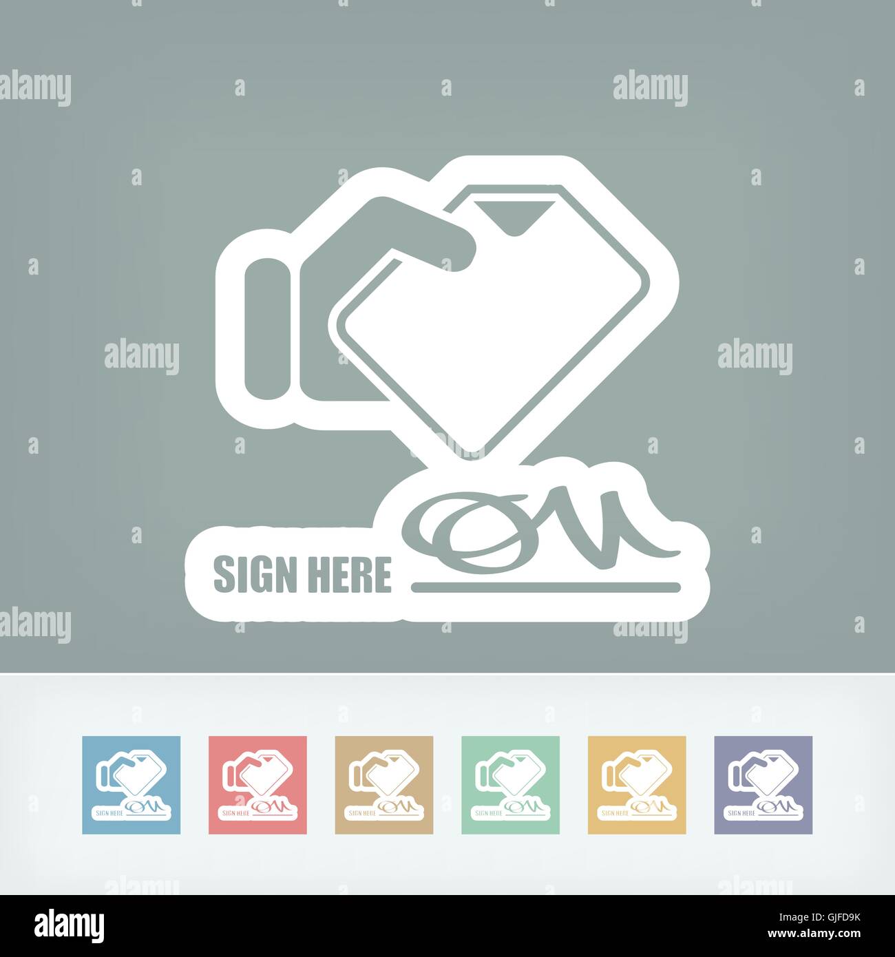 Signing up for receipt document Stock Vector Image & Art - Alamy