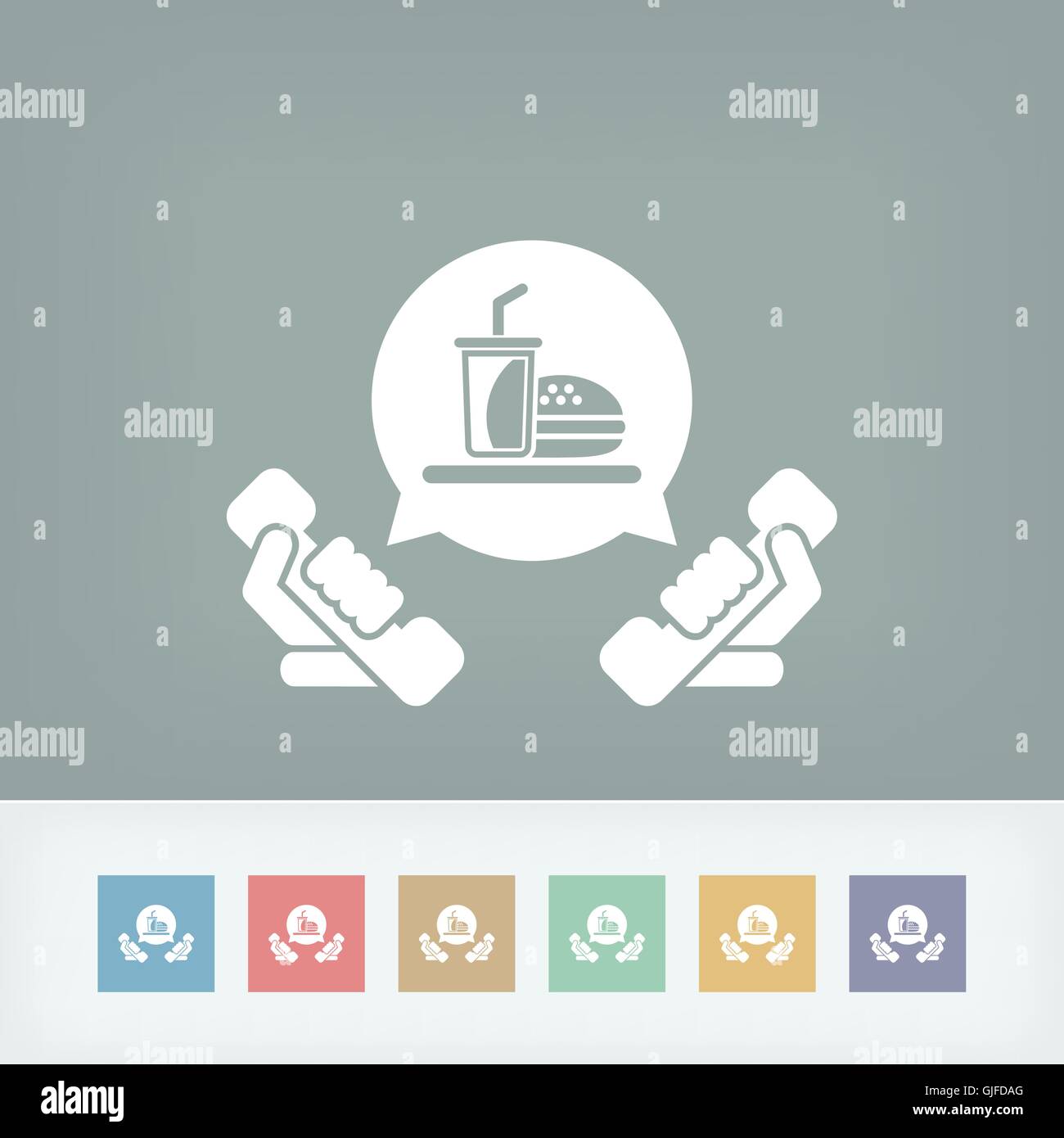 Contact for food takeaway Stock Vector Image & Art - Alamy