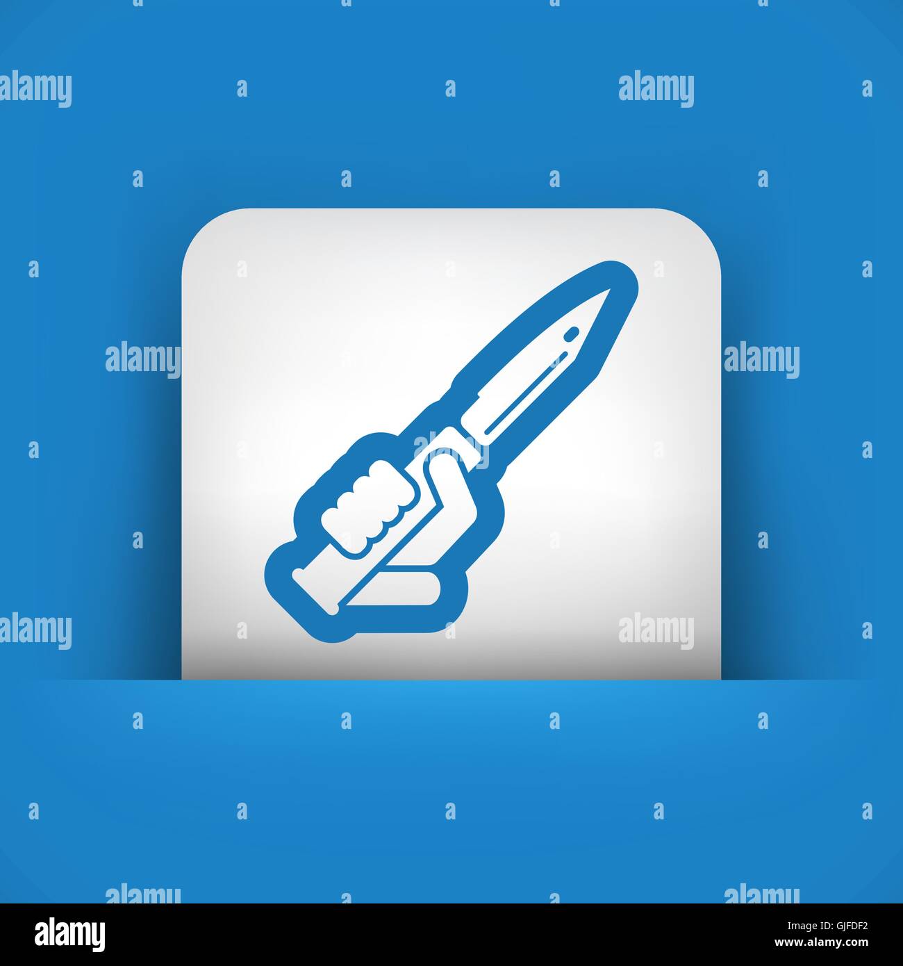 Stab knife victim Stock Vector Images - Alamy