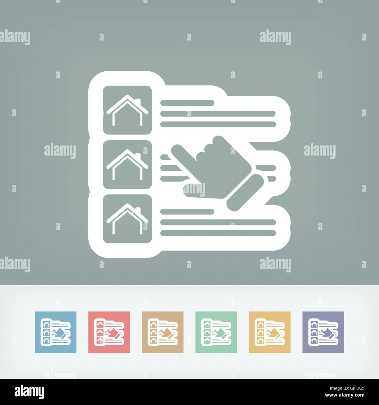 House list select Stock Vector Image & Art - Alamy