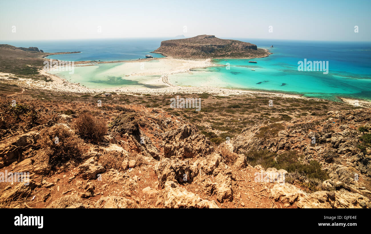 Crete, Greece: Balos Lagoon Stock Photo - Alamy
