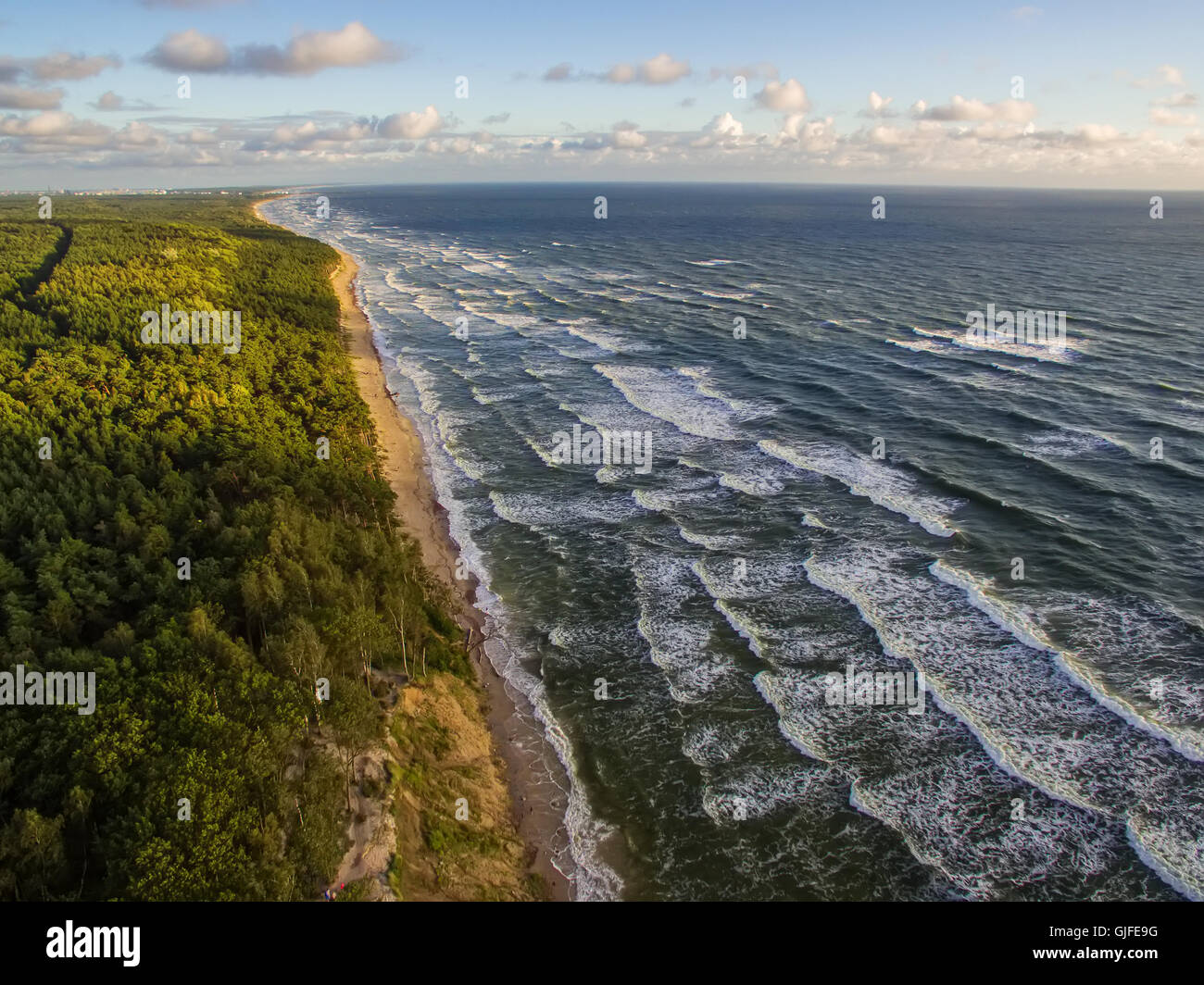 Aerial view of the Baltic Sea coast in Lithuania Stock Photo - Alamy