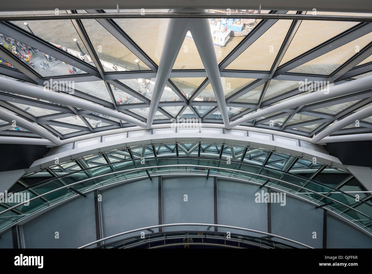 The interior of the City Hall during Open House in London, United ...