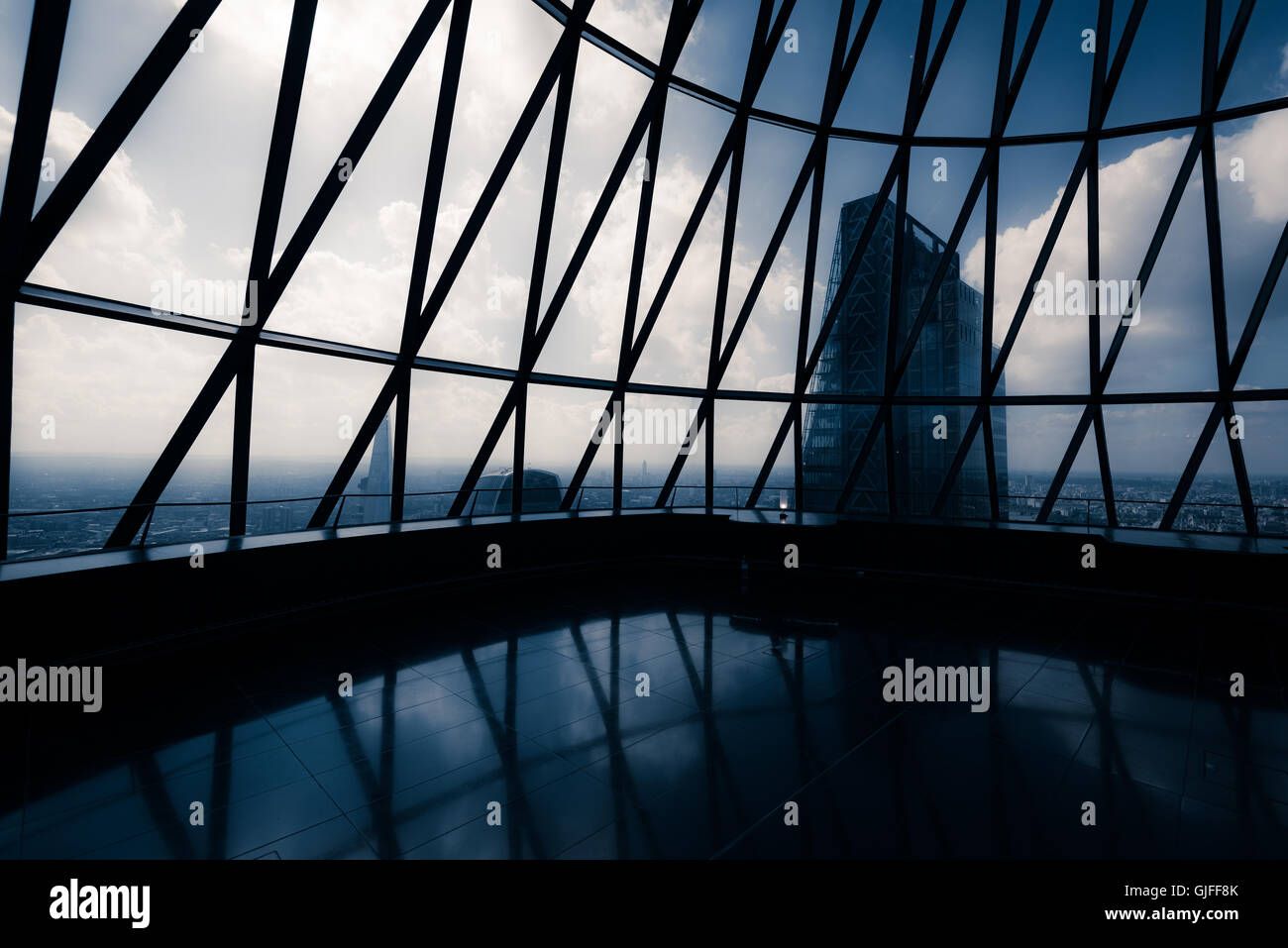 Gherkin building interior hi-res stock photography and images - Alamy