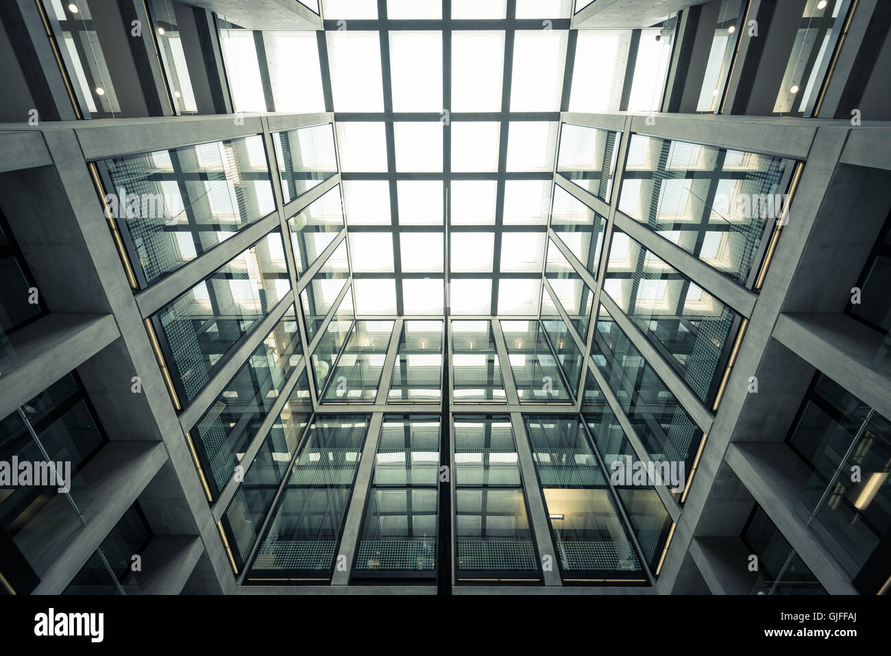 Interior of the Angel building, London, during the annual Open House ...