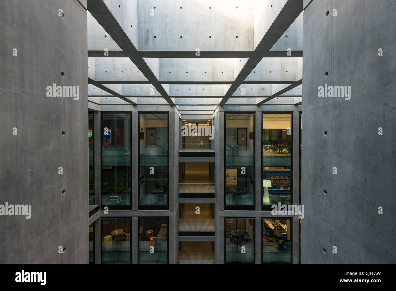 Interior of the Angel building, London, during the annual Open House ...