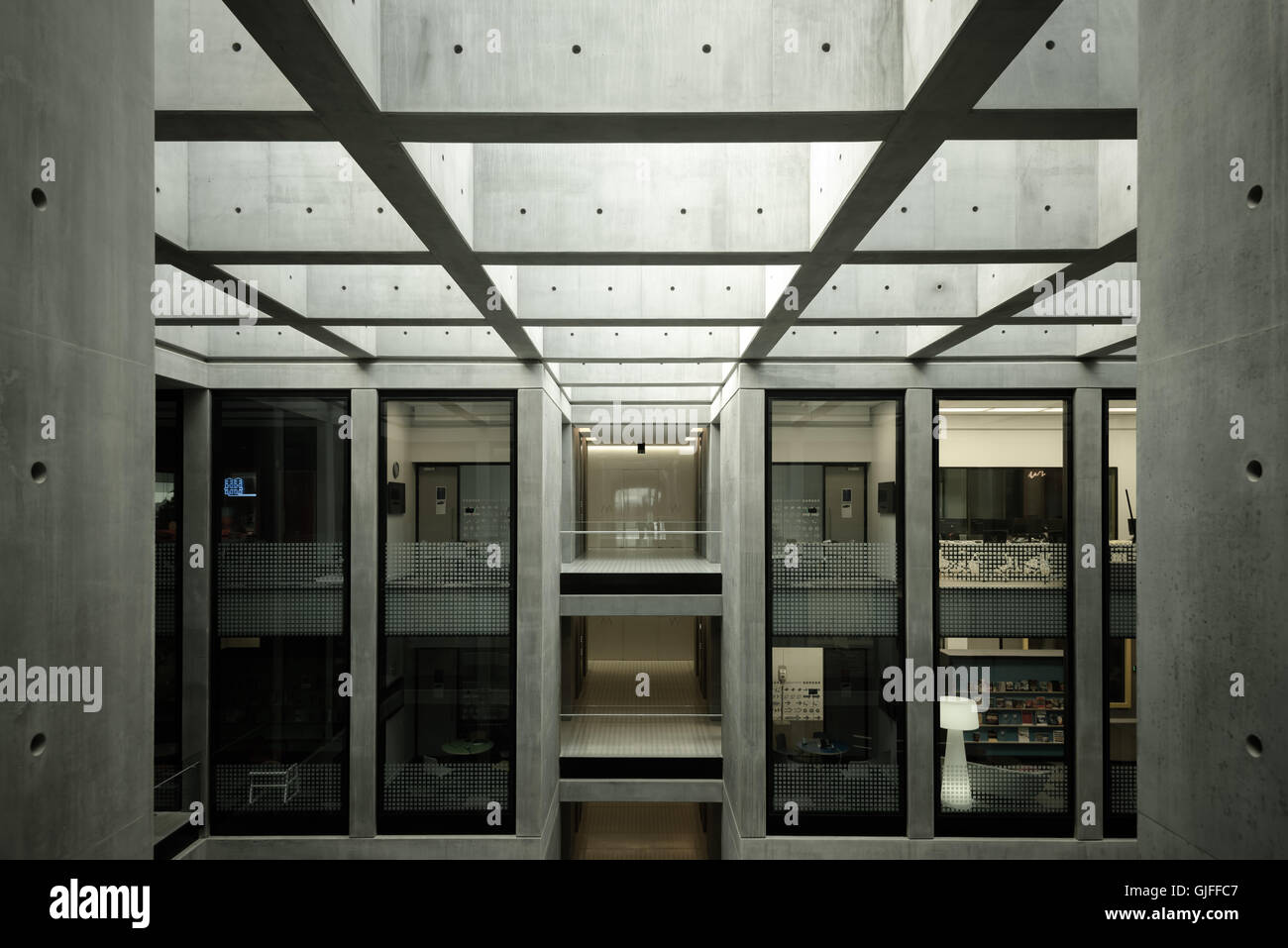 Interior of the Angel building, London, during the annual Open House ...