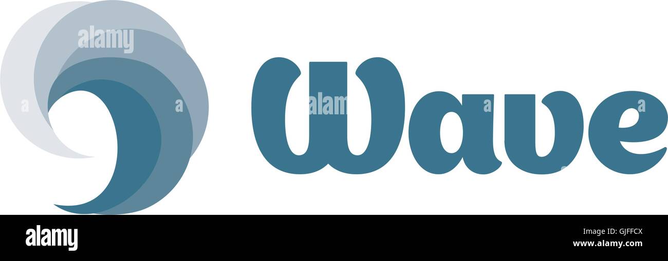 Dangerous sea wave white water wave curl Stock Vector Images - Alamy