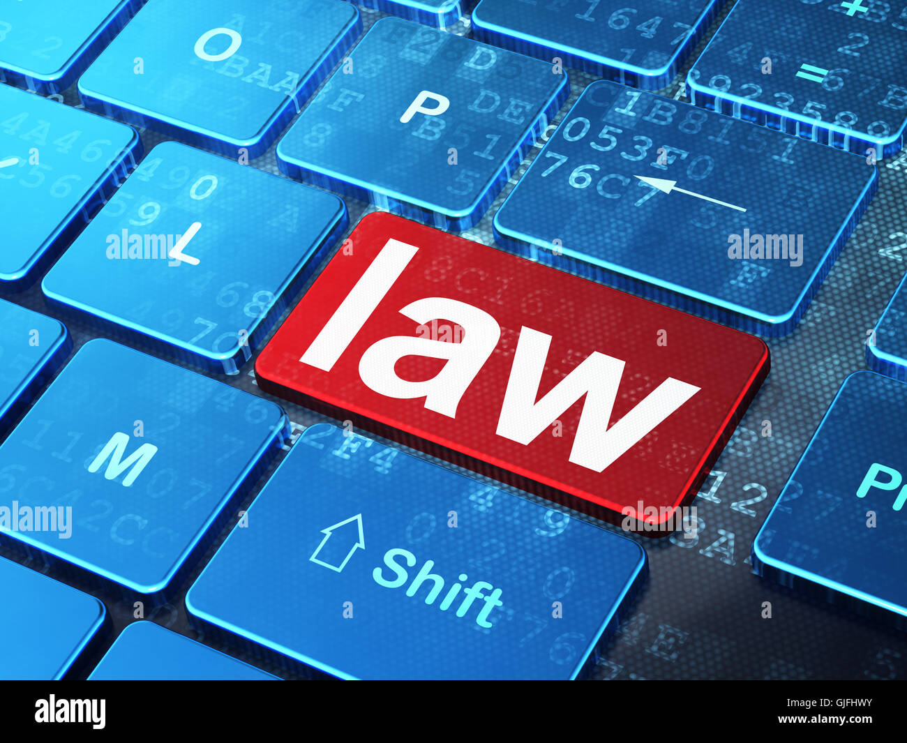 Law concept: Law on computer keyboard background Stock Photo - Alamy