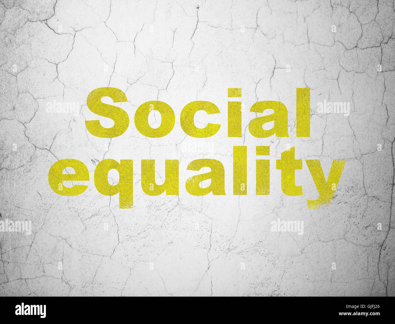 Politics concept: Social Equality on wall background Stock Photo - Alamy