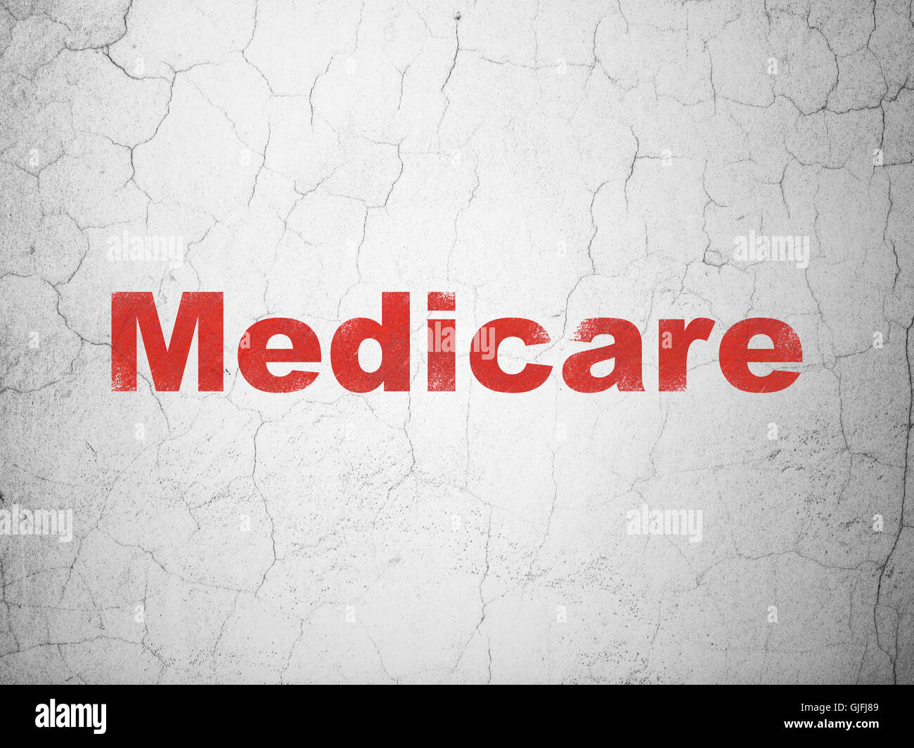 Health concept: Medicare on wall background Stock Photo - Alamy