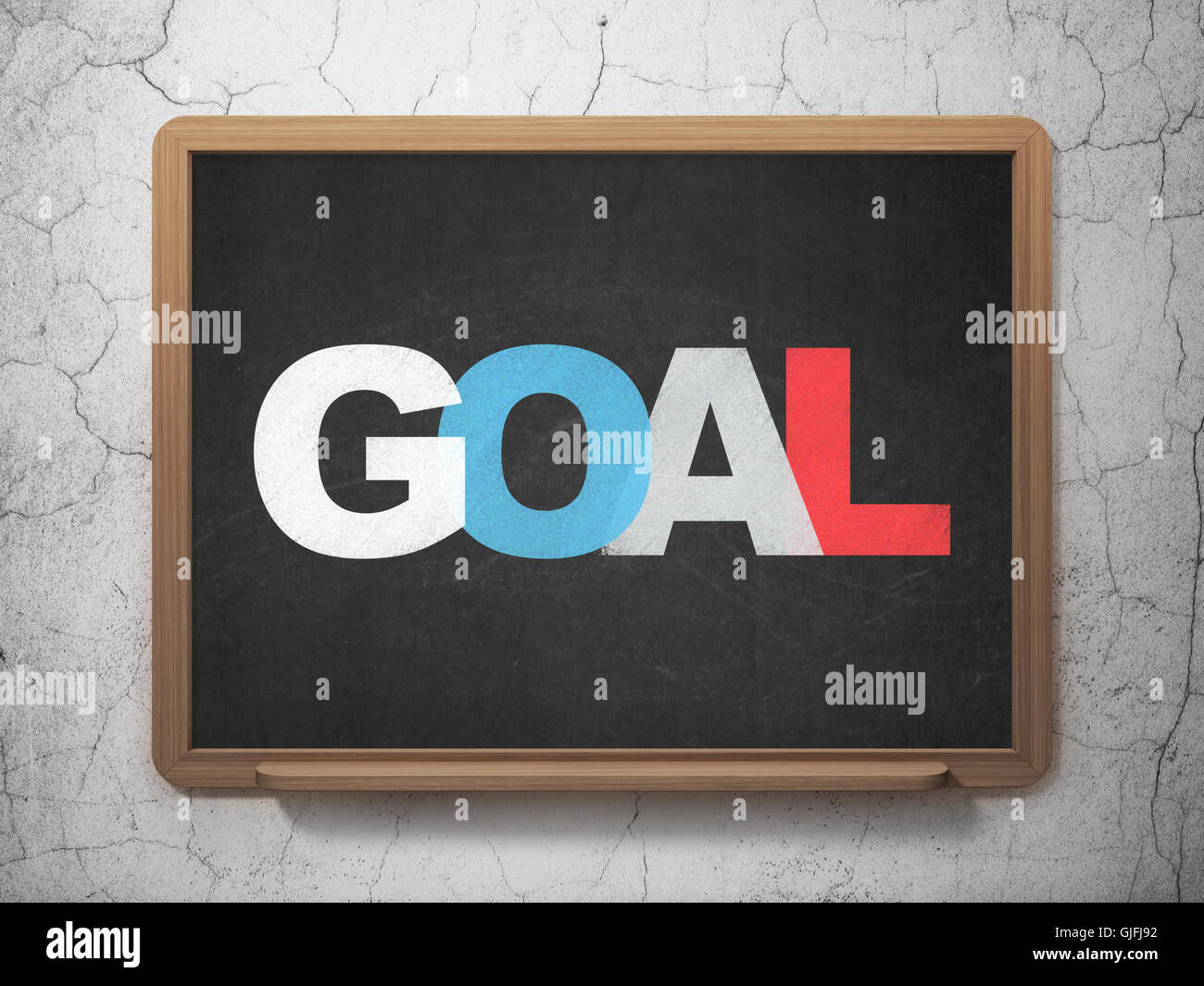 Advertising concept: Goal on School board background Stock Photo - Alamy
