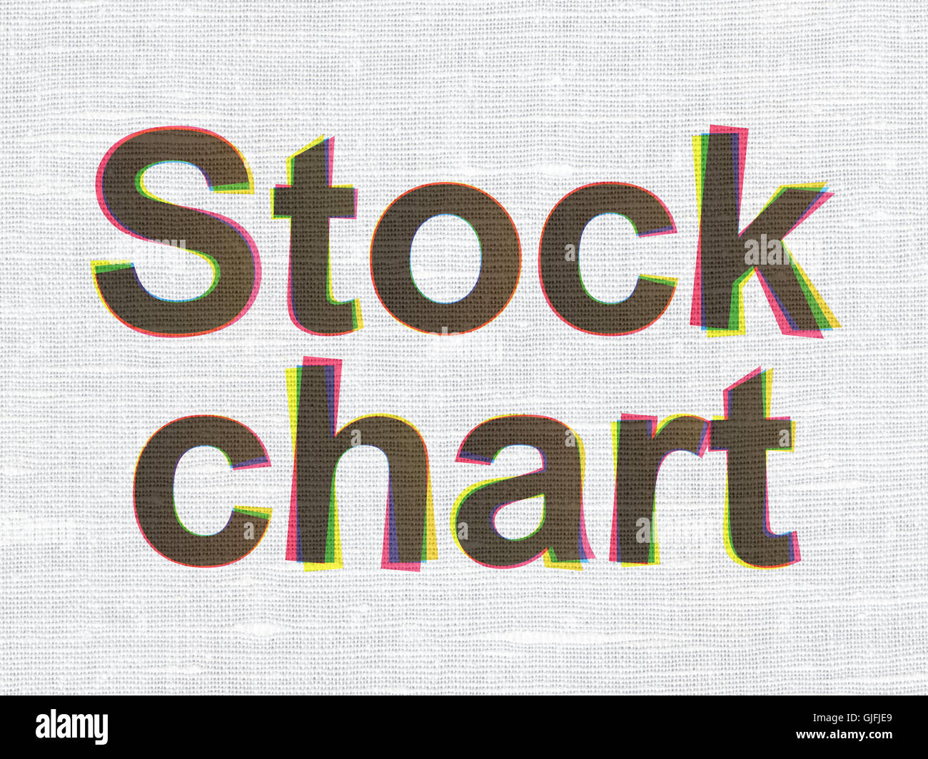 Finance concept: Stock Chart on fabric texture background Stock Photo ...
